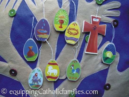 Holy Week Eggs on Jesse Tree - Equipping Catholic Families