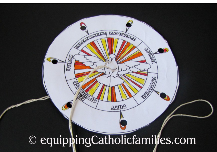 Holy Spirit Spinner Craft Kit - Equipping Catholic Families
