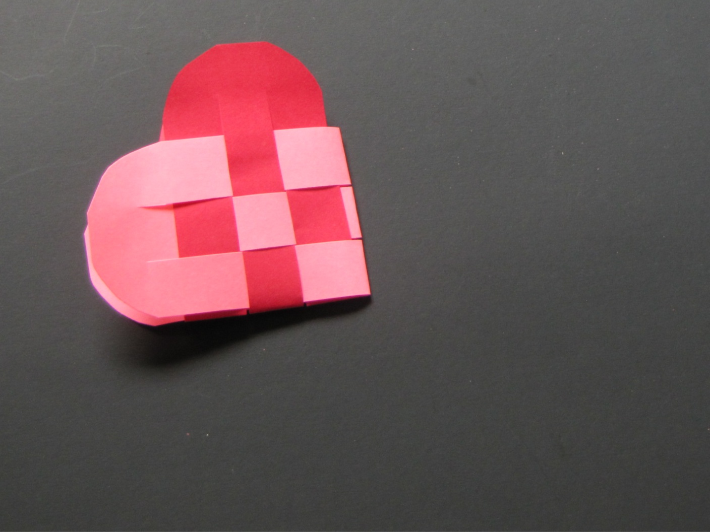 Woven Paper heart - Equipping Catholic Families