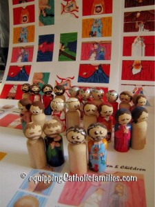 Miniature Printable Peg Dolls: Passion Play