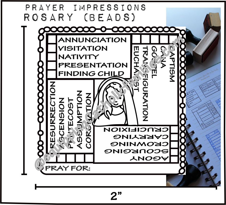 NEW! Rosary Journal Stamps! - Equipping Catholic Families