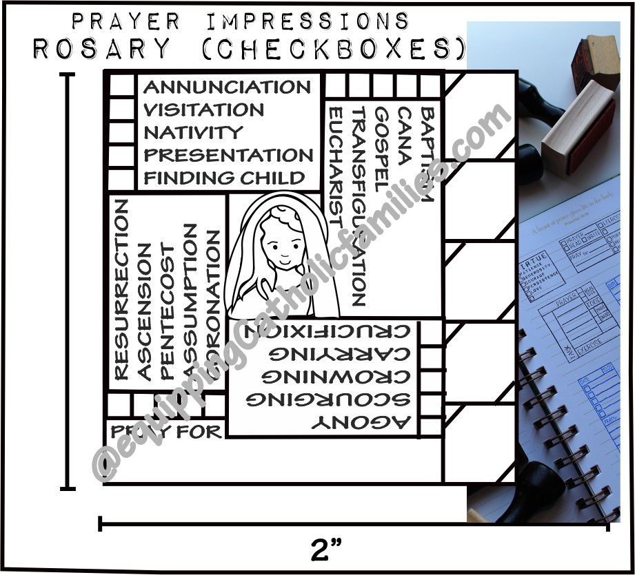 NEW! Rosary Journal Stamps! - Equipping Catholic Families
