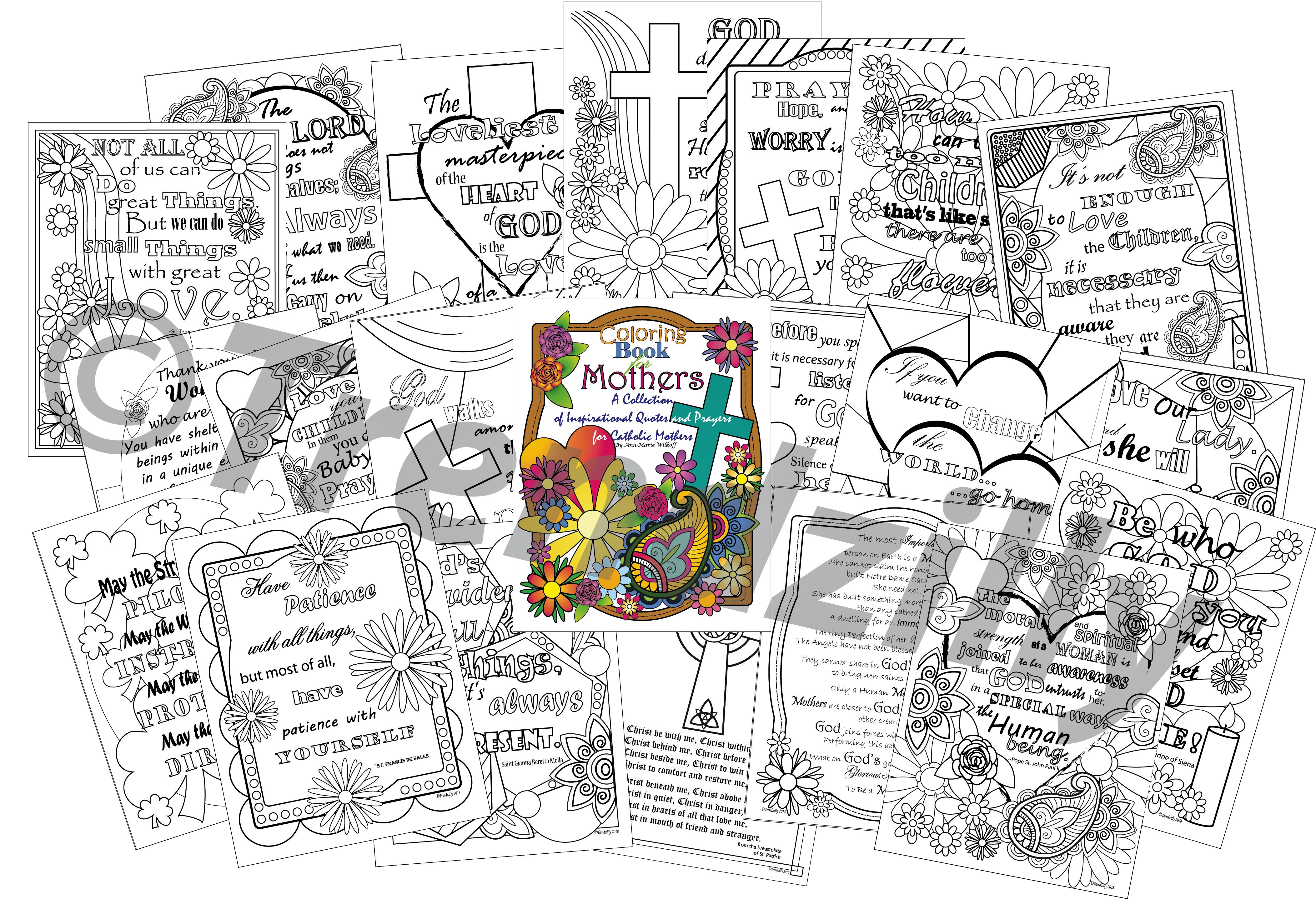 Mothers Coloring Pages - Equipping Catholic Families