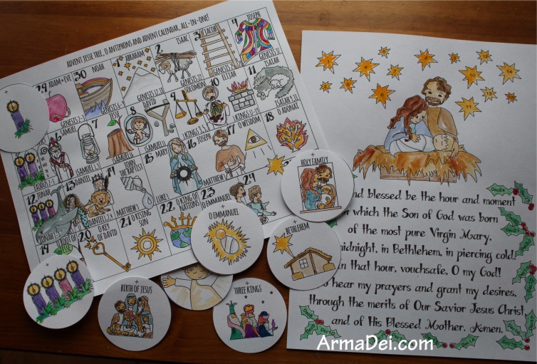 Brand NEW Advent Craft Kit: Jesse Tree, O Antiphons and Advent Calendar ...