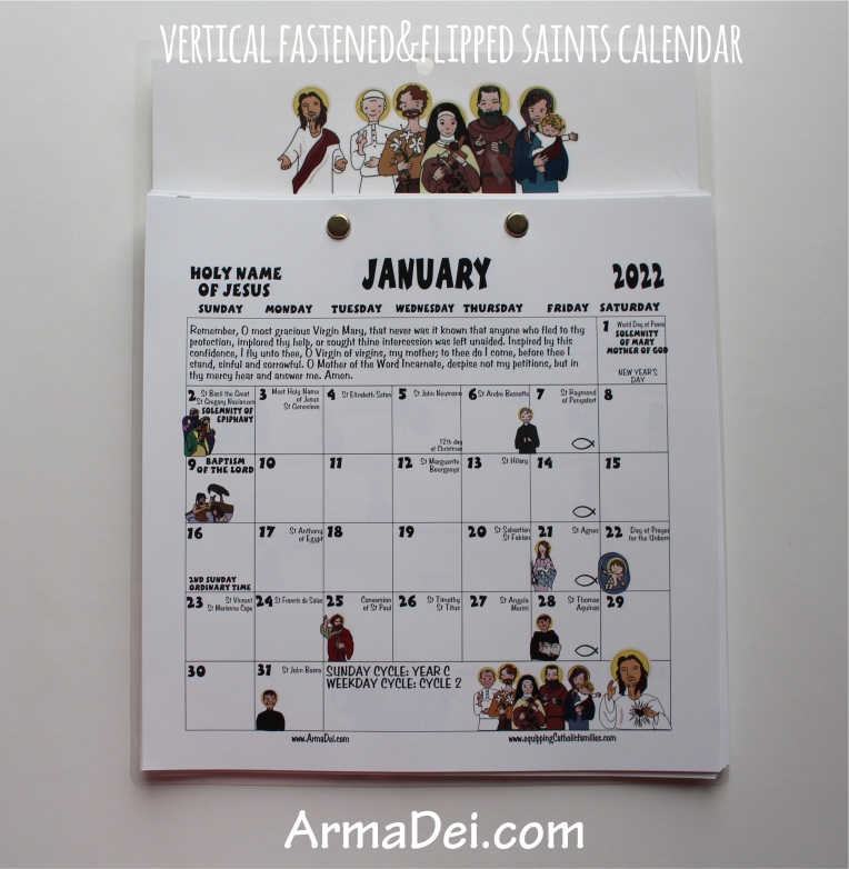 The Illustrated SAINTS Calendar is BAACK! - Equipping Catholic Families