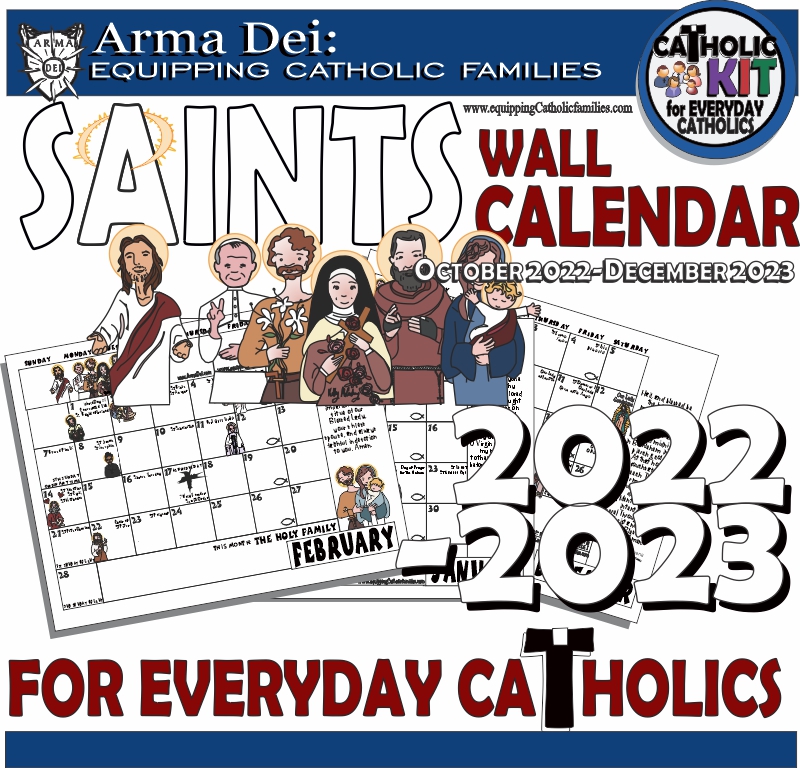 The Illustrated SAINTS Calendar is BAACK! - Equipping Catholic Families