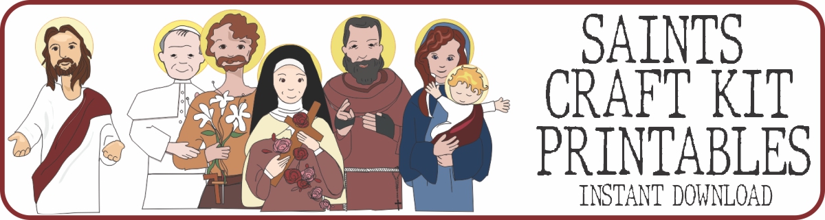saints craft kit printables - Equipping Catholic Families